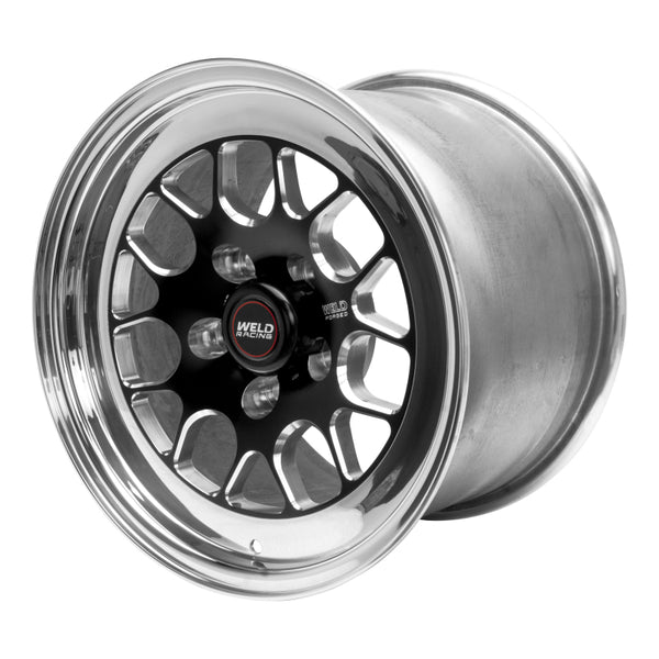 Weld S77 15x5 / 5x4.75 BP / 3.5in. BS Black Wheel (Low Pad) - Non-Bead