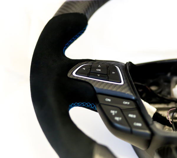 Raptor Racing - Custom Carbon Fiber Steering Wheel - Fiesta ST