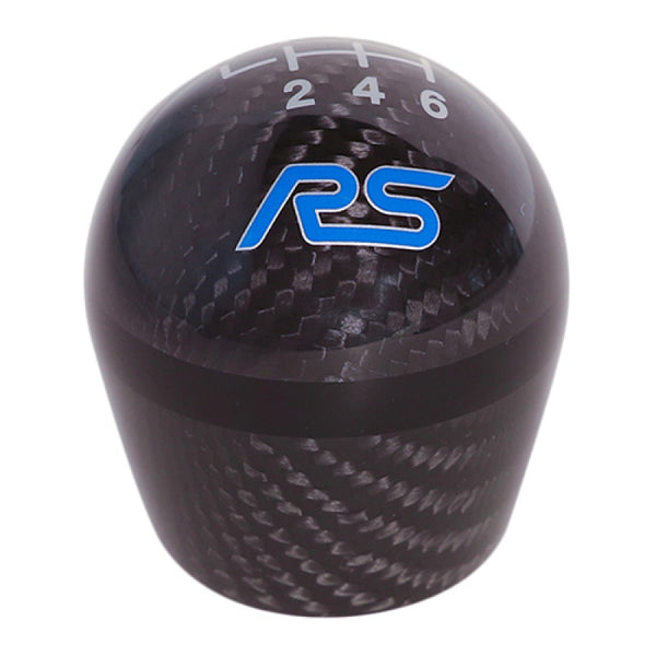 Ford Racing Focus RS Black Carbon Fiber Shift Knob 6 Speed - M-7213-FR